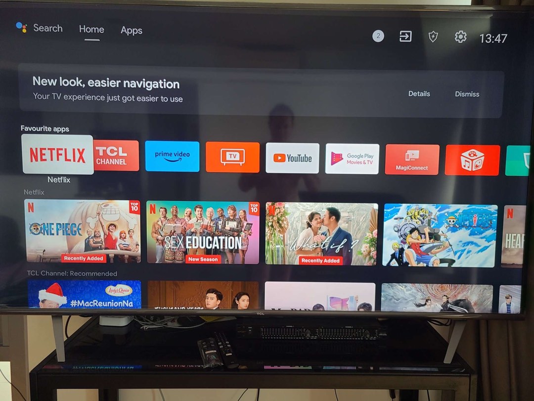 TCL 75" 4K UHD Ai Android Smart TV (75P8M) with Slim Design, HDR 10 ...