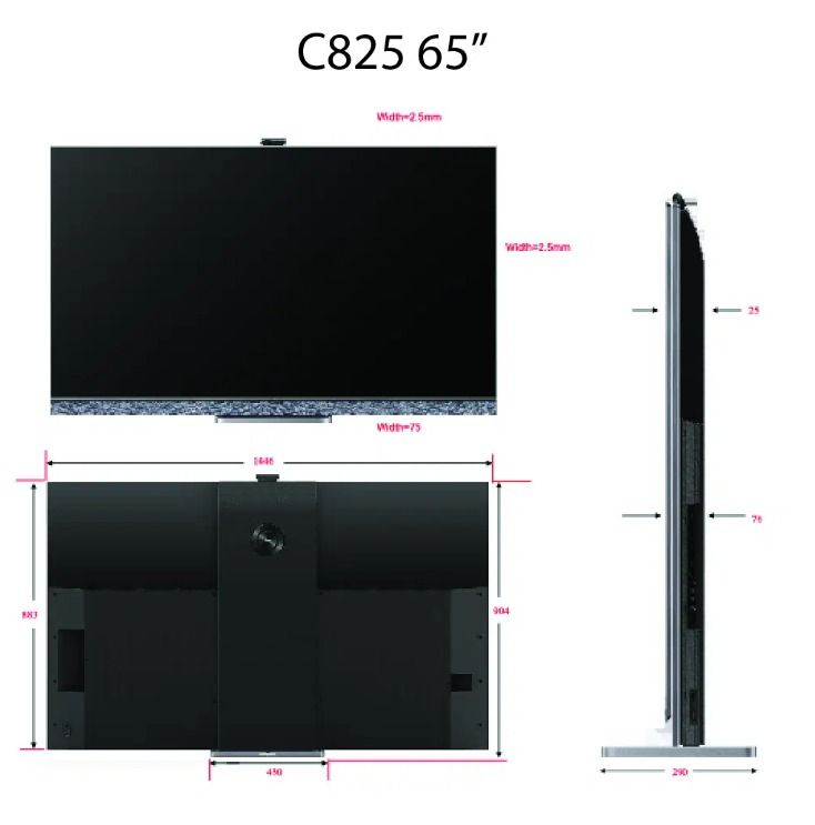 TCL C825 - 65" QLED 4k with Okyo sound, TV & Home Appliances, TV ...