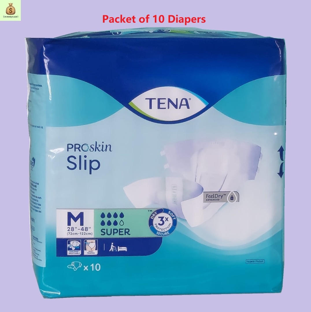 TENA®️ Slip Super M Adult Diaper, Beauty & Personal Care, Sanitary Hygiene on Carousell
