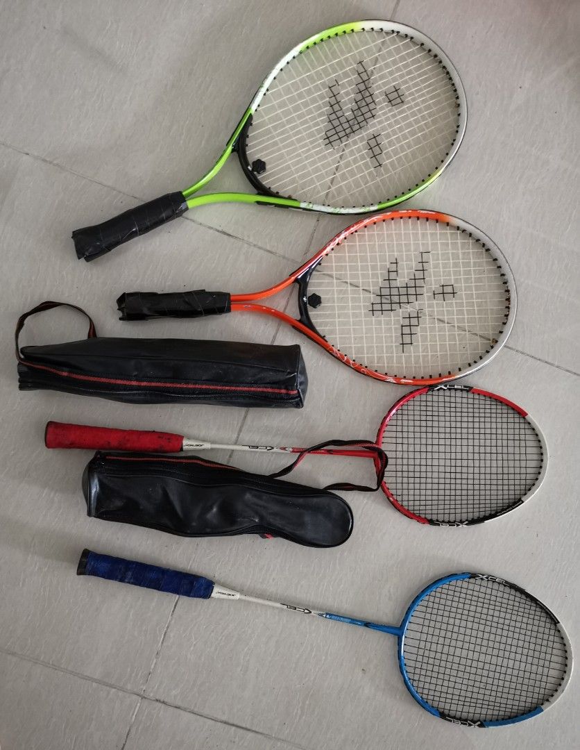 tennis and badminton rackets, Sports Equipment, Sports & Games, Racket ...