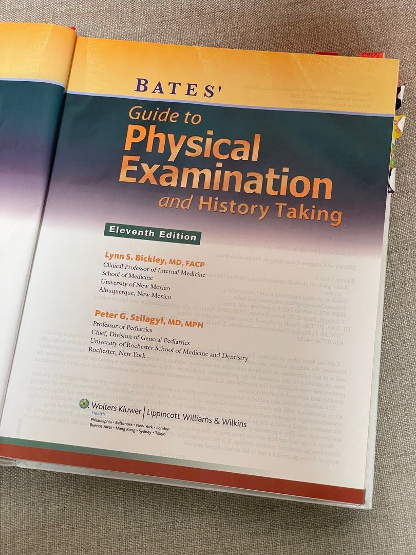 Textbook: Guide to Physical Examination and History Taking, 興趣及遊戲, 書本 ...