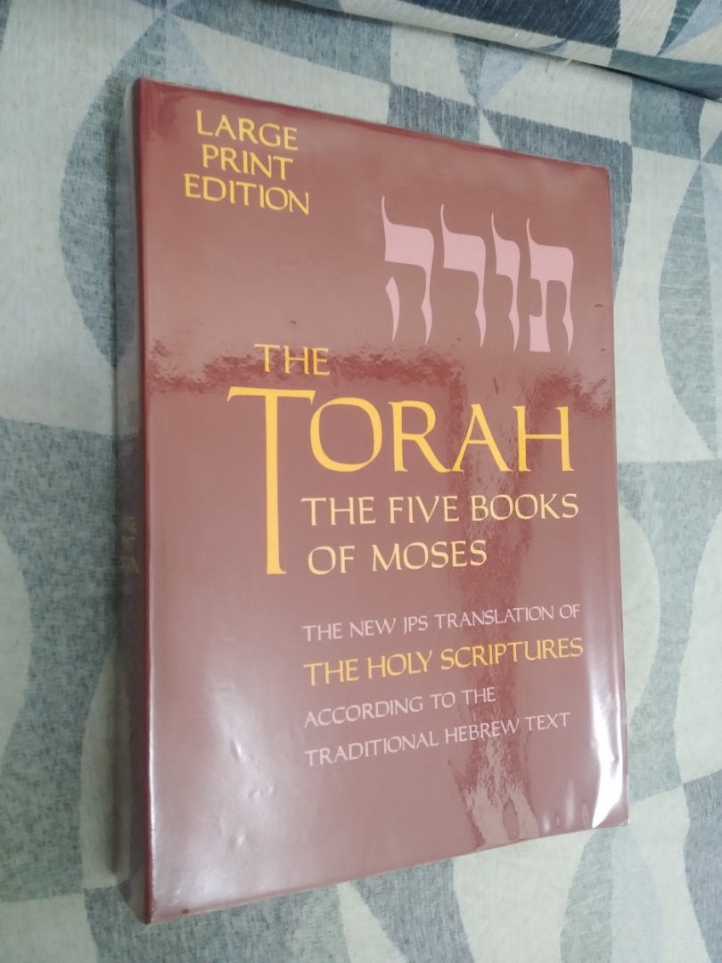 The Torah: The Five Books of Moses Large Print, Hobbies & Toys, Books ...