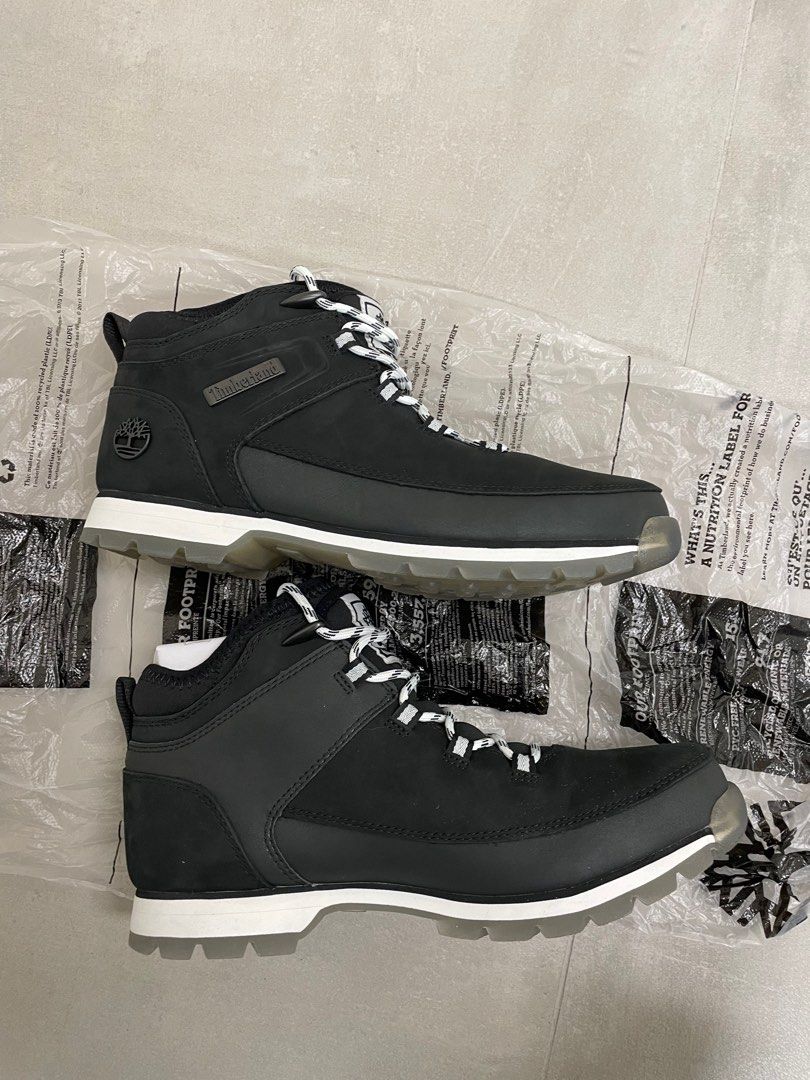 Timberland Black Leather Hiker Boots, Men's Fashion, Footwear, Boots on ...