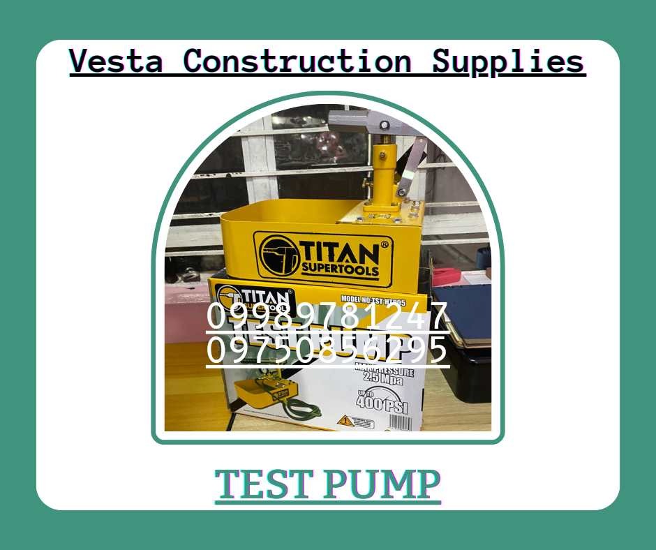 TITAN TEST PUMP, Commercial & Industrial, Construction & Building ...