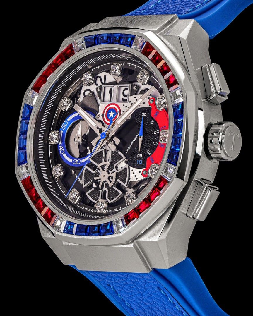 TOMAZ Watches MARVEL TQ023J-D1 / Swarovski / Captain America / New ...