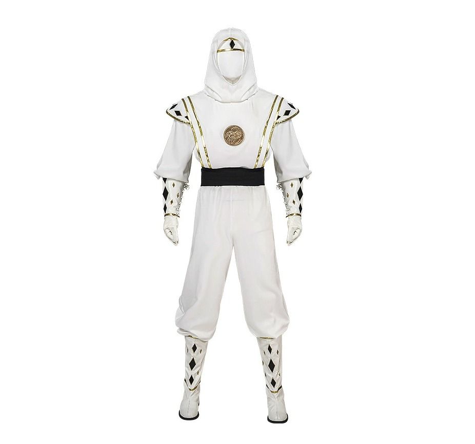 Tommy Oliver White Ninja Ranger Power Rangers Cosplay Halloween Party ...