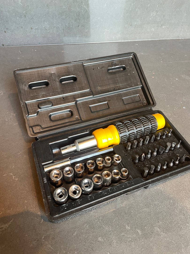 Tool box with various screws, Furniture & Home Living, Home Improvement ...