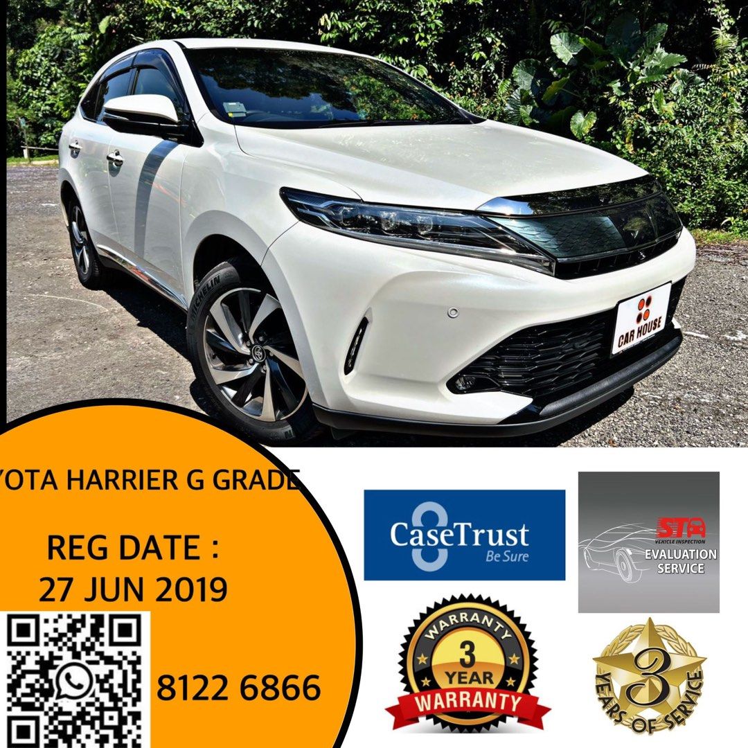 Toyota Harrier Turbo 2.0 G Grade Panoramic Roof Auto, Cars, Used Cars ...