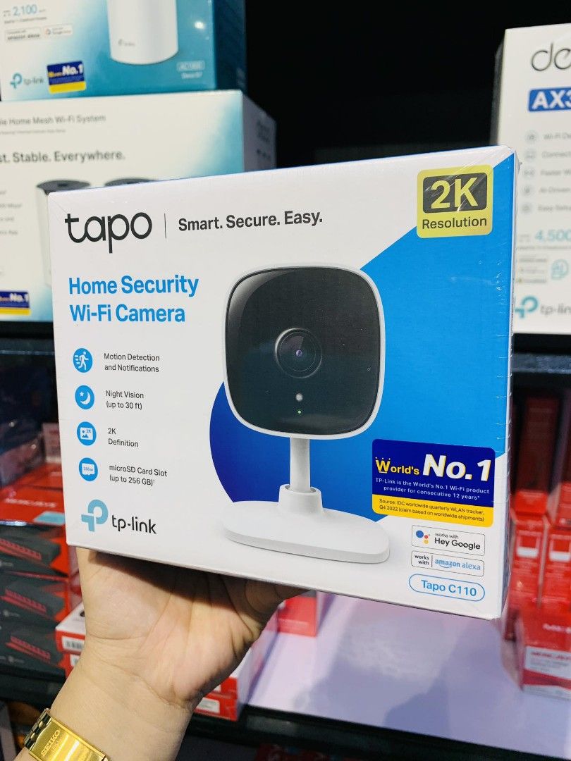 TP-Link Tapo C110 Home Security WiFi Camera, Furniture & Home Living, Security & Locks, Security ...