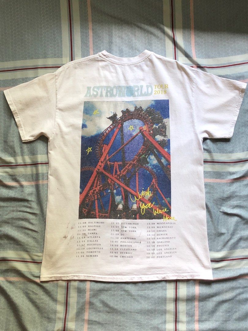 Travis Scott Astroworld Tour 2018 Shirt, Men's Fashion, Tops & Sets ...