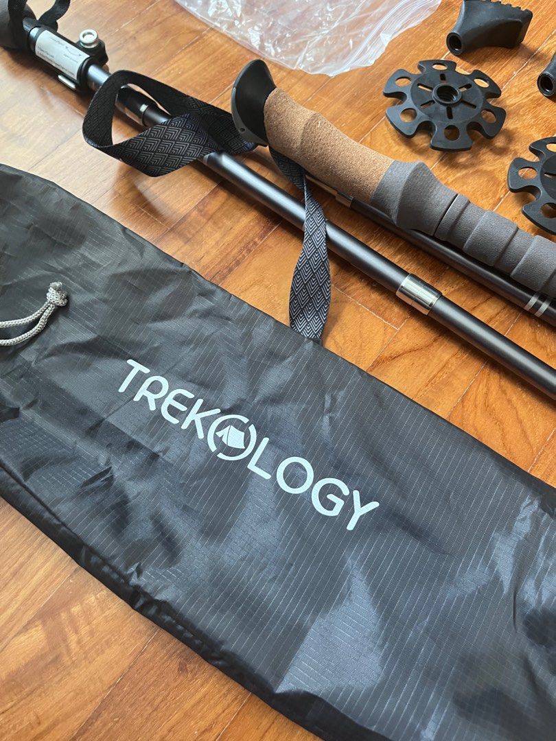 Trekology Trek-Z Collapsible Nordic Hiking Poles (pair), Sports ...