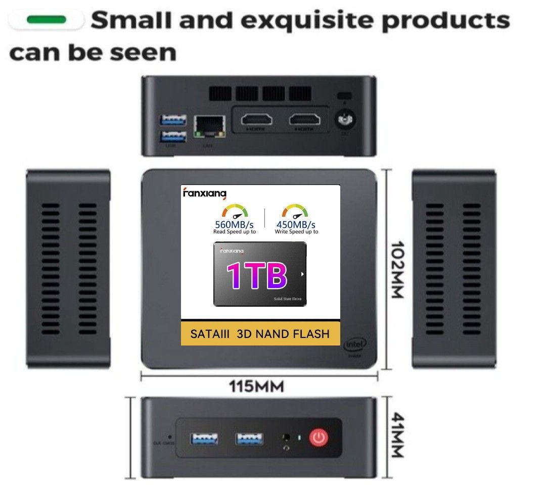 Trigkey Mini Pc and 1TB SSD, Computers & Tech, Desktops on Carousell