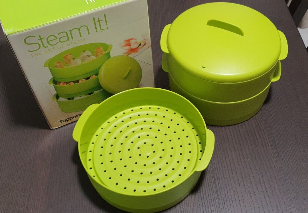 Tupperware Steam It 3 tier, Furniture & Home Living, Kitchenware ...