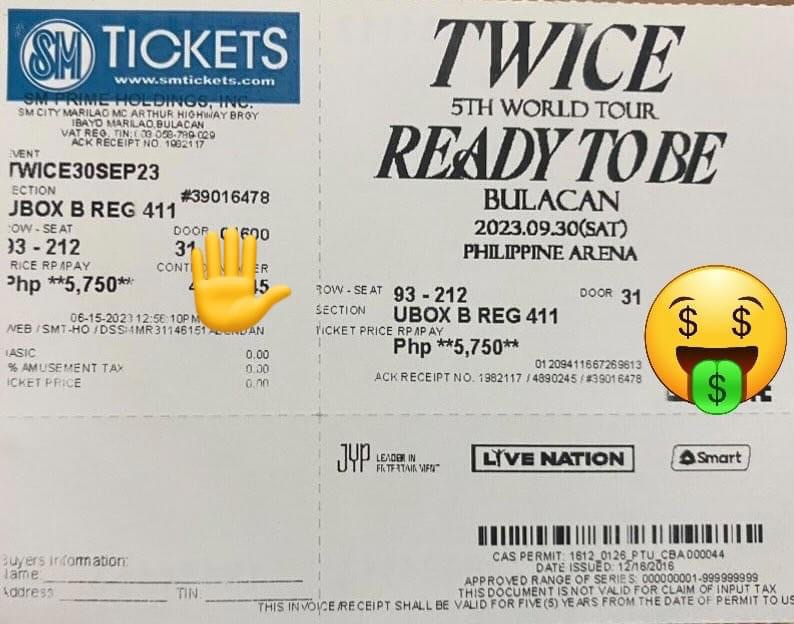 Twice in Bulacan Day 1, Tickets & Vouchers, Event Tickets on Carousell