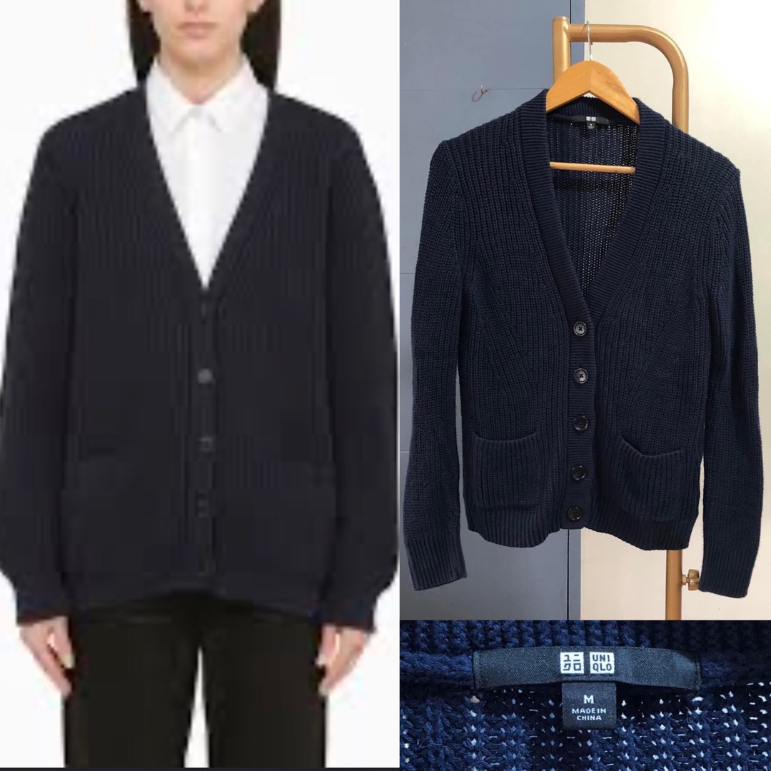 Uniqlo knit cardigan, Women's Fashion, Coats, Jackets and Outerwear on ...