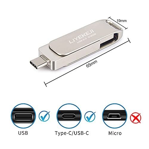 Usb C Flash Drive 512gb 2 In 1 Otg Dual Type C Memory Stick 512gb Metal