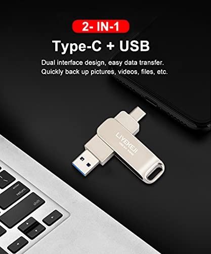 USB C Flash Drive 512GB 2 in 1 OTG Dual Type C Memory Stick 512gb Metal ...