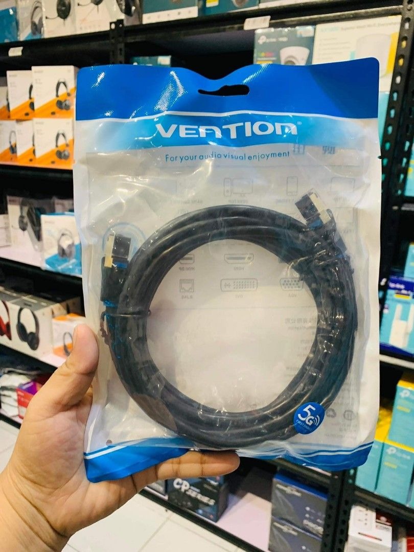 Vention 5M Cat8 SFTP Patch Cable Black IKABJ, Computers & Tech, Parts ...