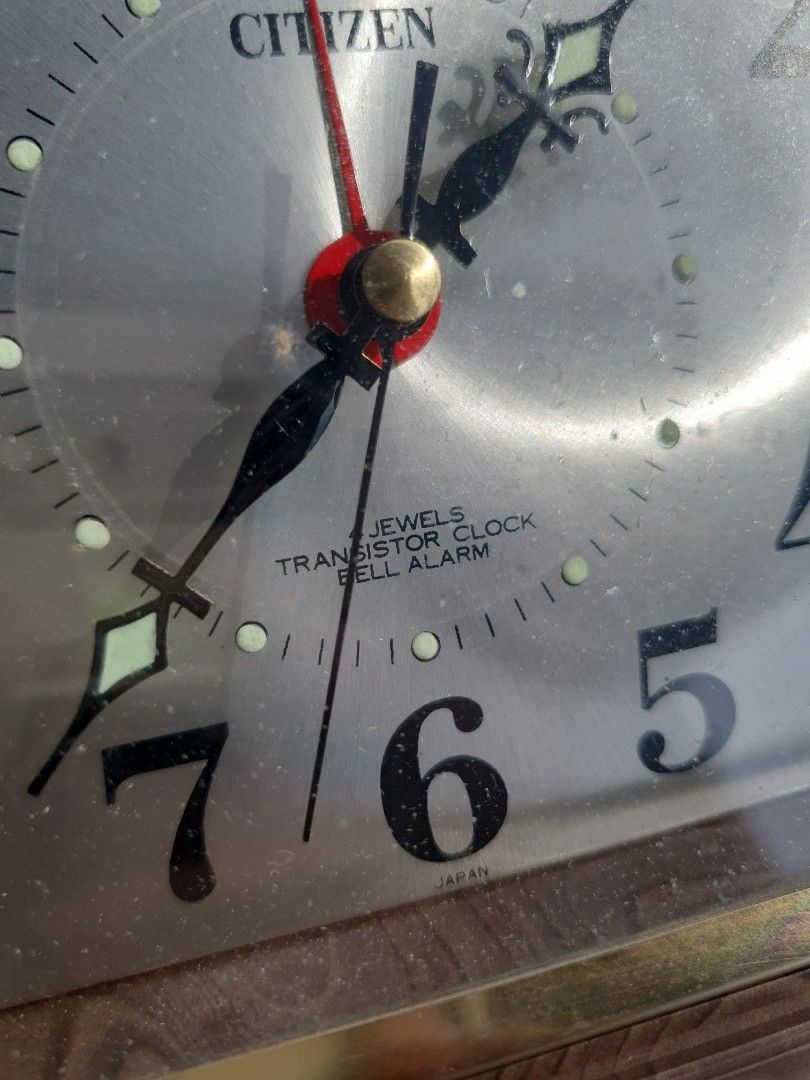 Vintage Citizen 4 Jewels Transistor Clock Great working Japan ...