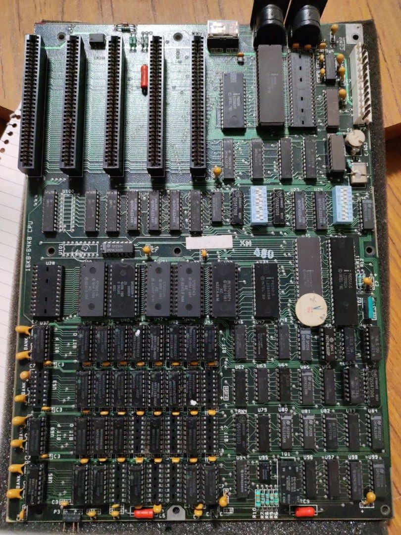 Vintage Intel 8088 CPU socketed on a motherboard, Computers & Tech ...