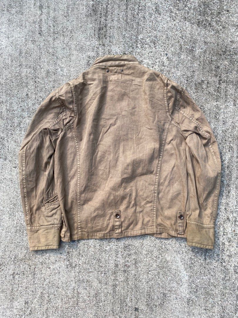 Vintage Mildly Waxed Biker Jacket, Men's Fashion, Coats, Jackets and ...