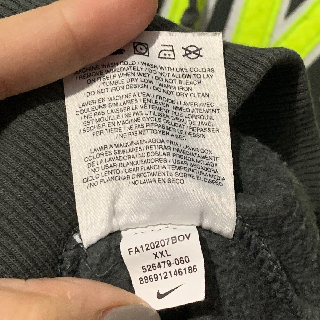 VINTAGE NIKE SPELL OUT FELT BLOCK LETTERS LOGO PULLOVER HOODIE, Men's ...