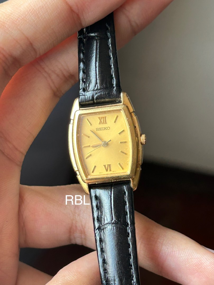 Vintage Seiko Gold Tank Small Size Men Women Unisex December 1997 ...