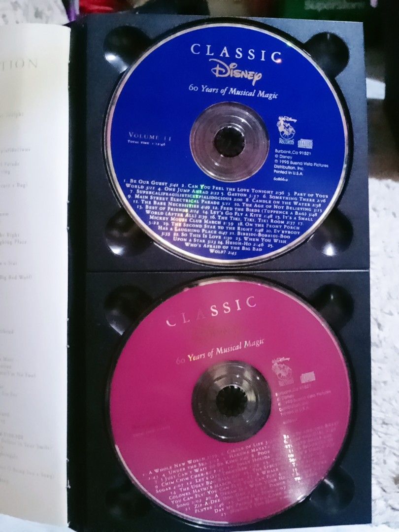 Walt Disney Records CLASSIC DISNEY COLLECTION Cd's with lyric book ...