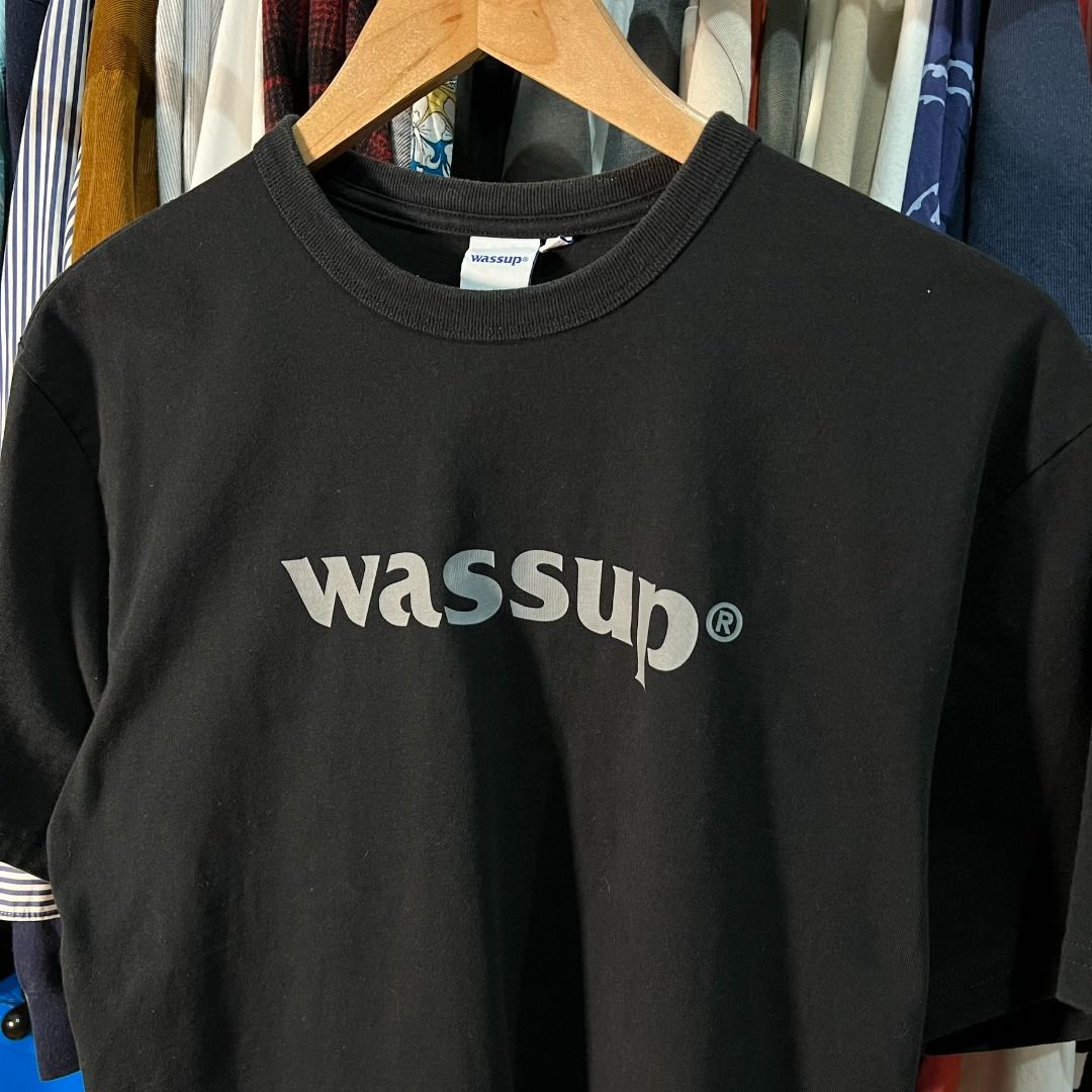 Wassup Logo Tee Heavyweight T Shirt Mens Fashion Tops And Sets Tshirts And Polo Shirts On Carousell