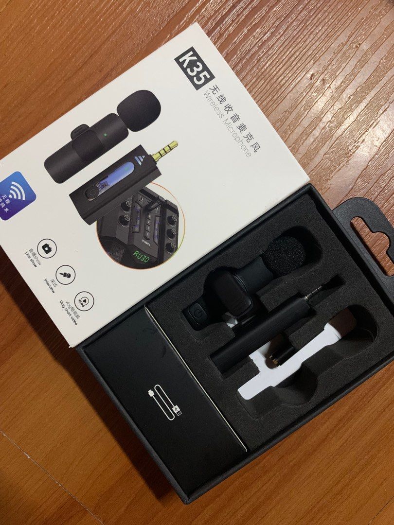Wireless Microphone (Aux), Audio, Microphones on Carousell
