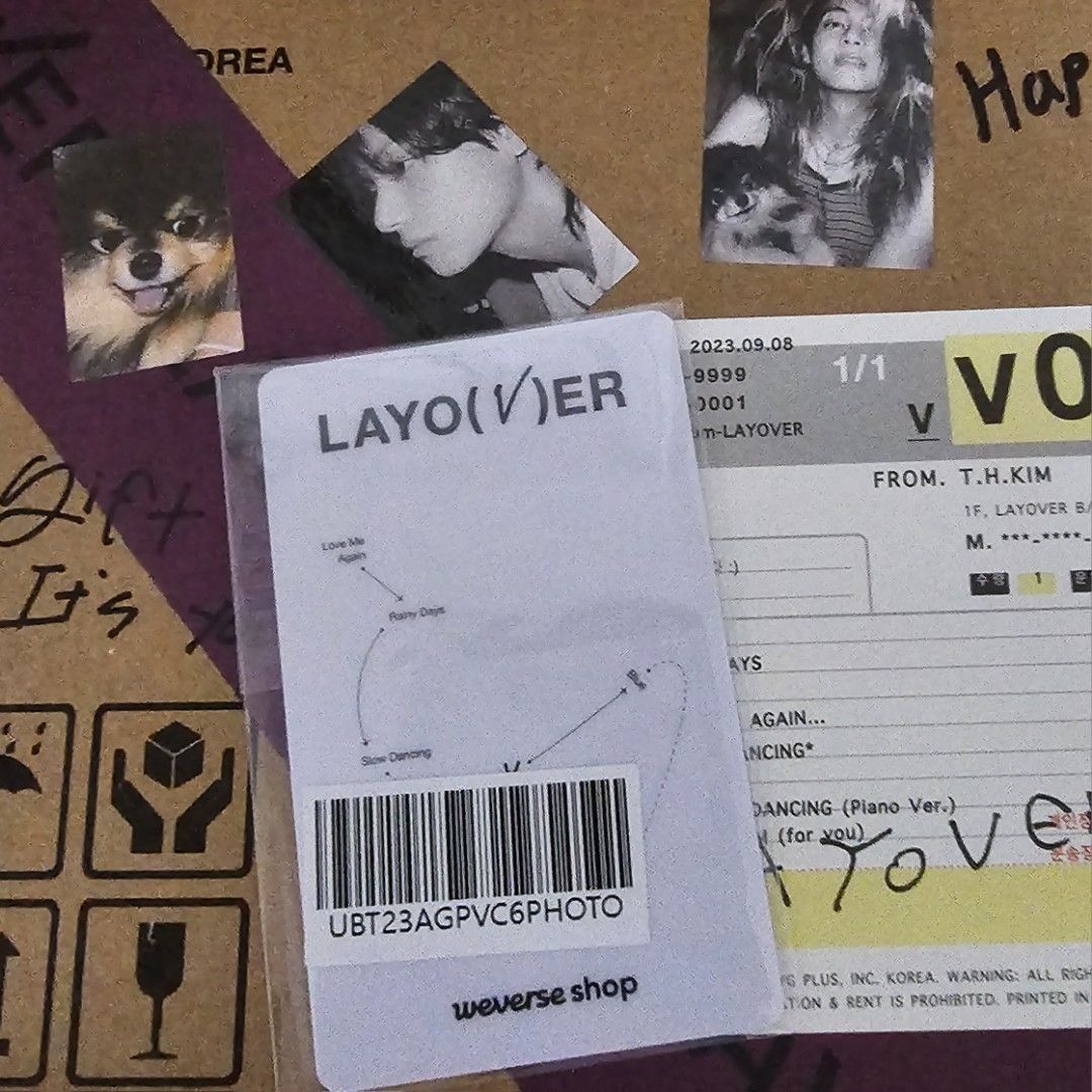 [WTS] BTS V LayoVER Weverse Lucky Draw PC, Hobbies & Toys, Memorabilia & Collectibles, K-Wave on ...