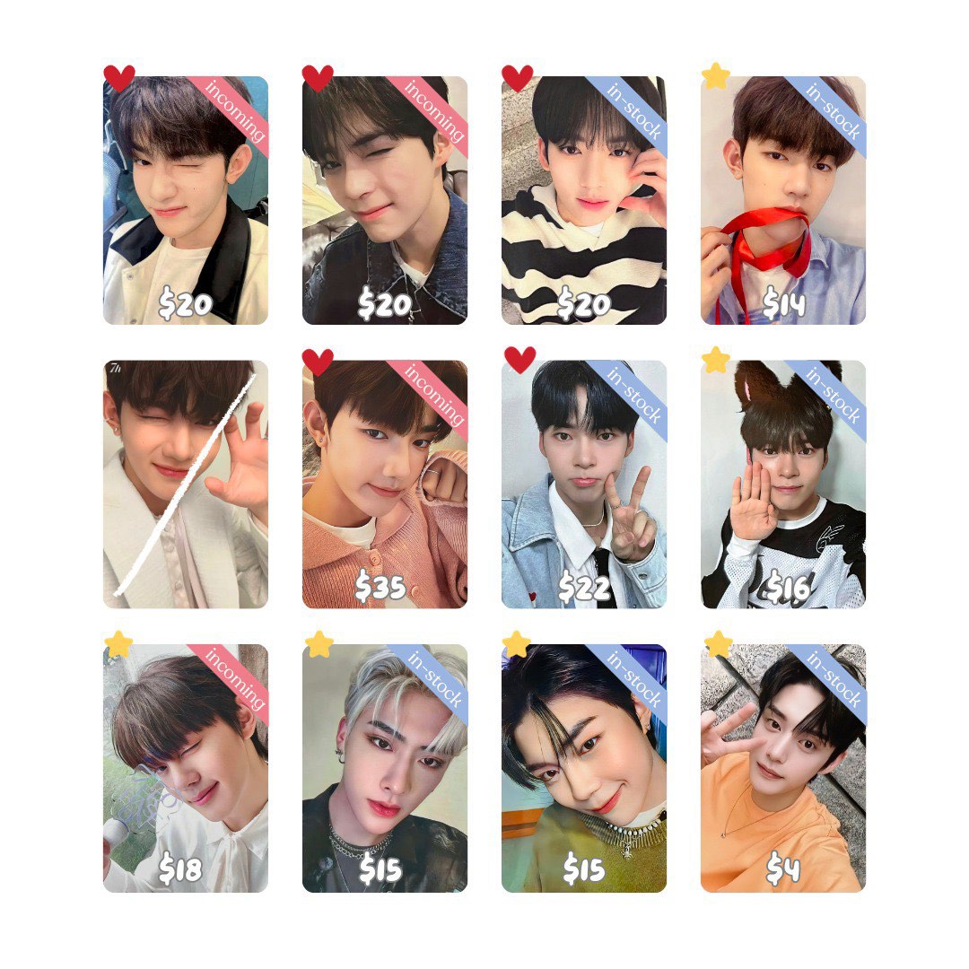 wts wtt lfb zb1 zerobaseone assorted photocard pc zhang hao hanbin ...