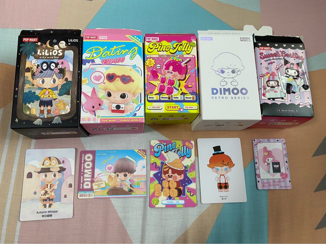 (wts/wtt) assorted popmart lilios dimoo pinojelly sanrio, Hobbies ...