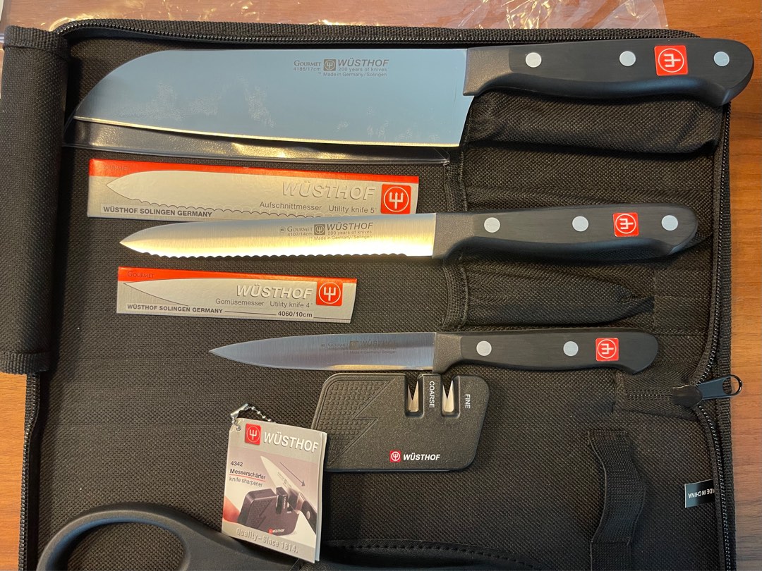 Wusthof knife set, Furniture & Home Living, Kitchenware & Tableware ...