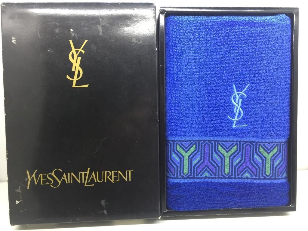 Yves Saint Laurent YSL Face Towel, Furniture & Home Living, Bedding ...