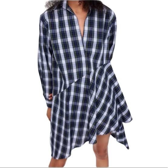 ZARA 2 WAY ASSYMETRIC LONG TOP OR DRESS, Women's Fashion, Dresses ...