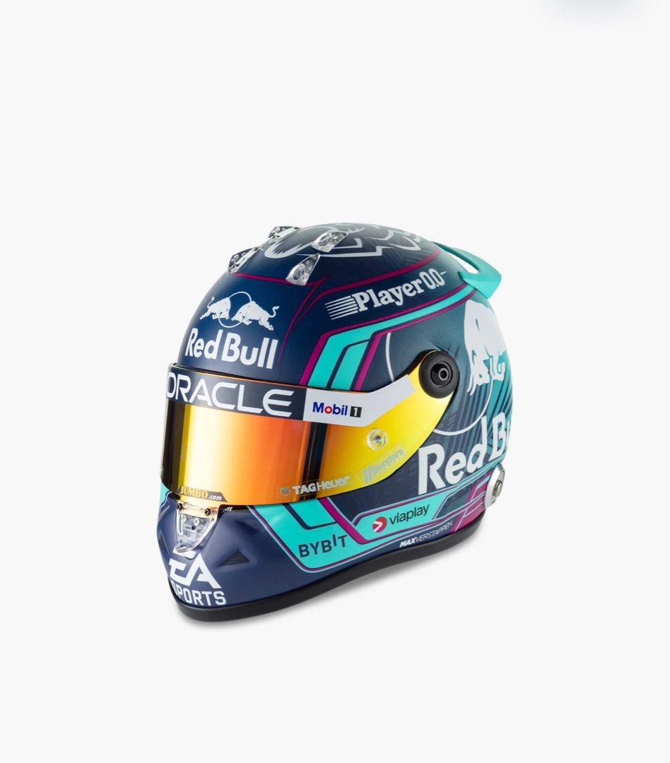 1:2 Max Verstappen Miami GP 2023 helmet, Hobbies & Toys, Memorabilia ...