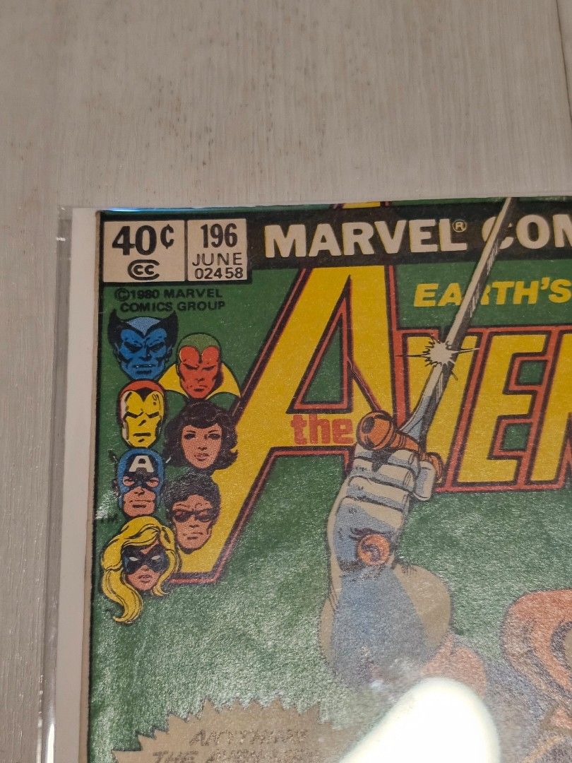 1ST APPEARANCE TASKMASTER MARVEL AVENGERS #196 June 1980, Hobbies ...