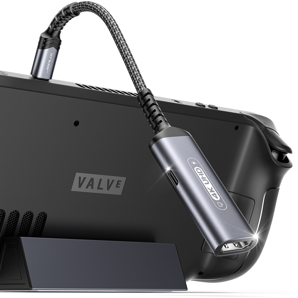 2-IN-1 Steam Deck USB C to HDMI Adapter & Charger 4K@60Hz Type-C to ...