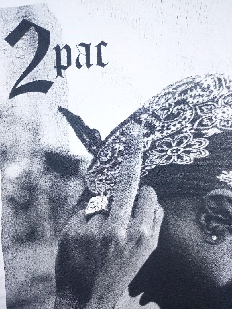 2pac Middle Finger, Men's Fashion, Tops & Sets, Tshirts & Polo Shirts ...