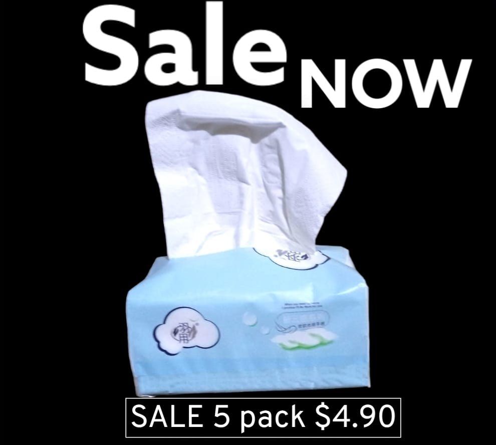 5 Pack for $4.90 Tissues , face tissues,mouth tissue, Beauty & Personal ...