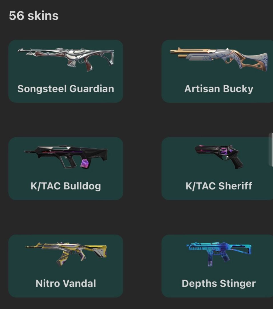 8 Premium skins DIAMOND Valorant Account (Reaver, Oni, Prosperity ...