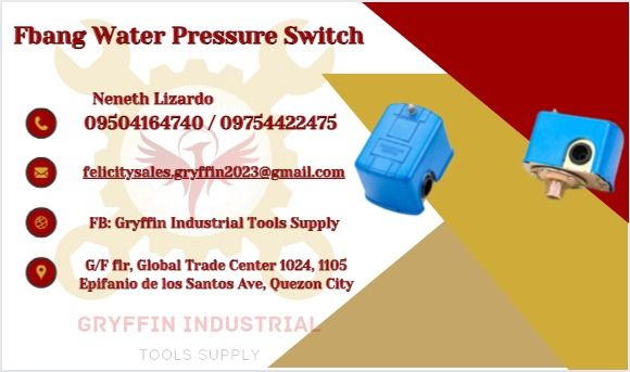 " FBANG " WATER PRESSURE SWITCH, Commercial & Industrial, Industrial ...