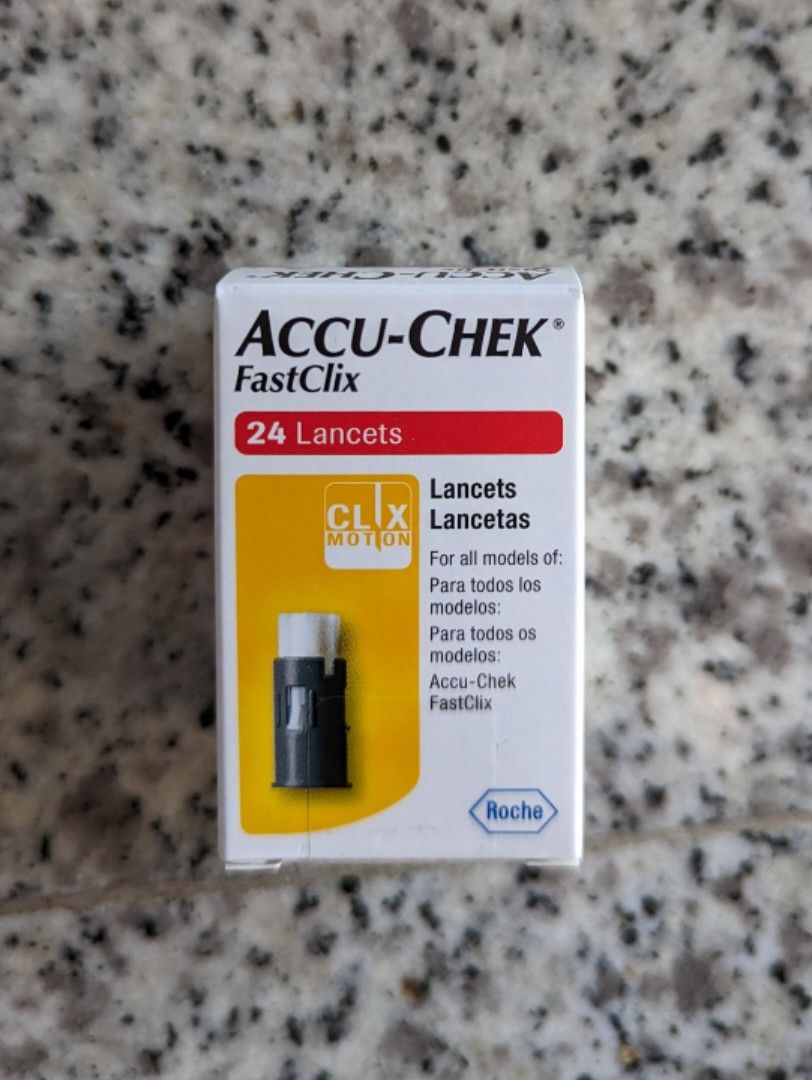 Accu Chek FastClix Lancet (24), Health & Nutrition, Health Monitors & Weighing Scales on Carousell