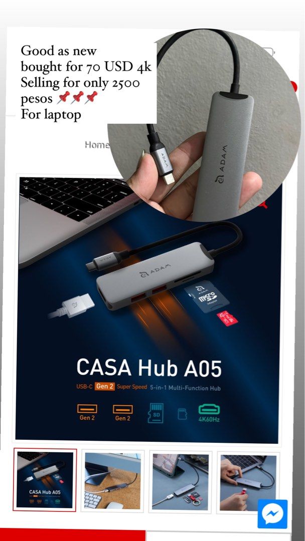 Adam Elementa Multiport, Computers & Tech, Parts & Accessories, Cables ...