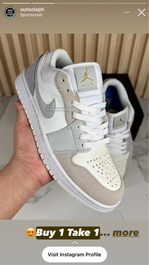 air jordan low, Women's Fashion, Footwear, Sneakers on Carousell