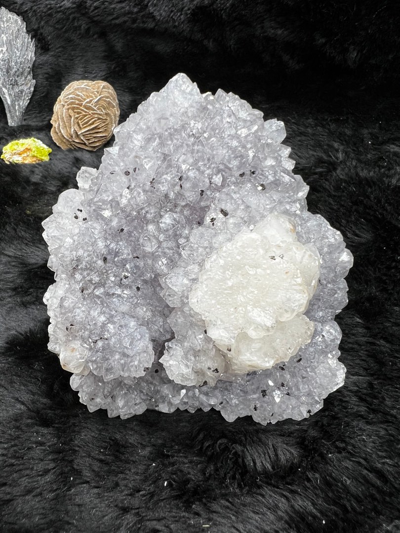 Amethyst with Calcite Matrix by (TVK Crystals TikTok), Women's Fashion ...