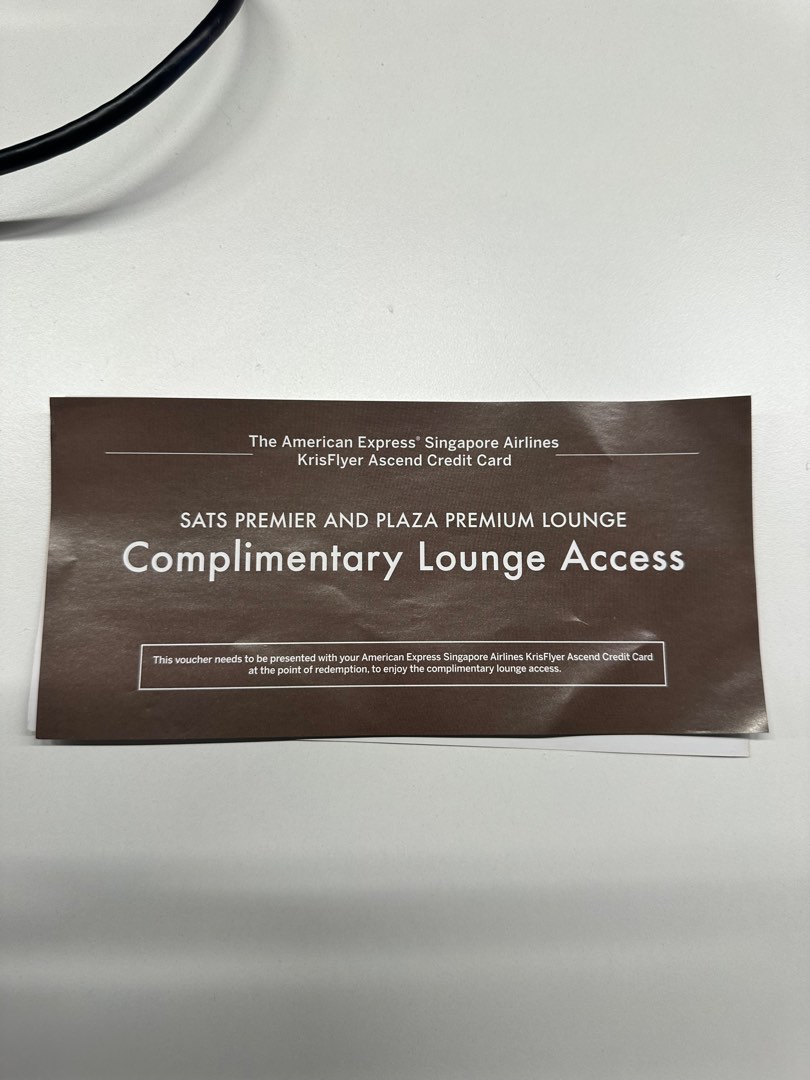 AMEX PREMIER LOUNGE VOUCHER, Tickets & Vouchers, Vouchers on Carousell