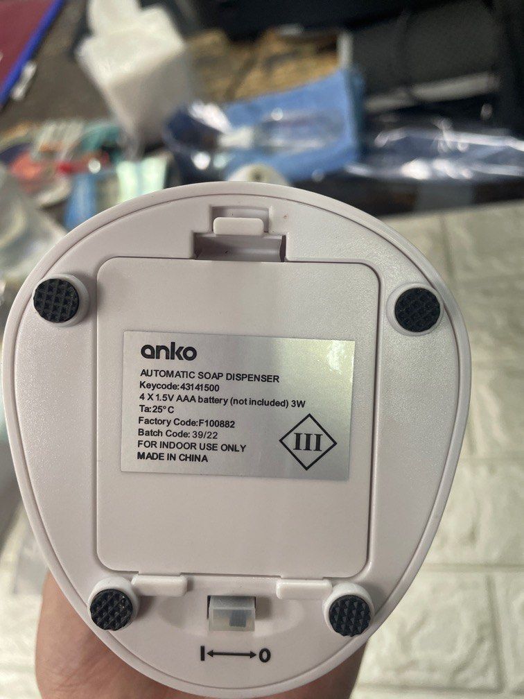 Anko Automatic Soap Dispenser, Furniture & Home Living, Bathroom ...