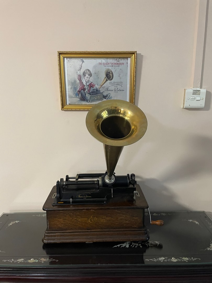 Antique Edison Phonograph, Hobbies & Toys, Memorabilia & Collectibles ...
